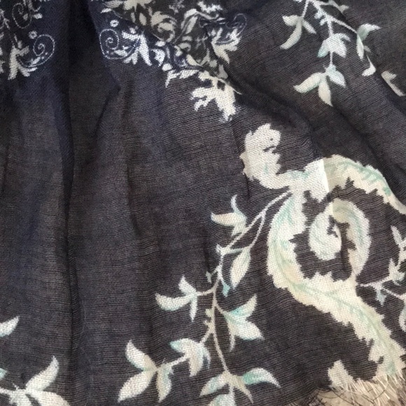 Merona | Accessories | Merona Blue And White Paisley Scarf | Poshmark